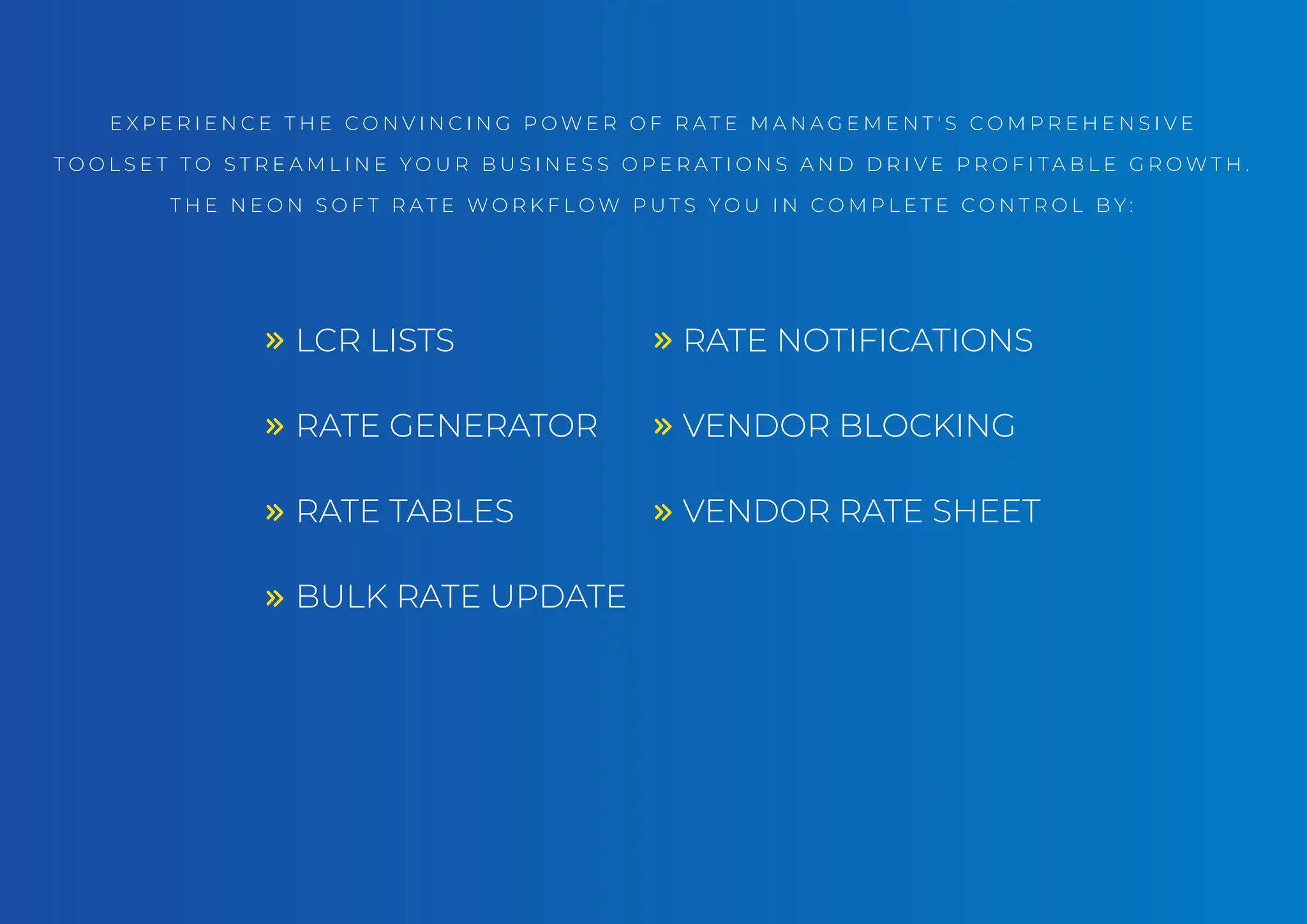 Rate Management System By Neon Soft Billing Solution | PPT