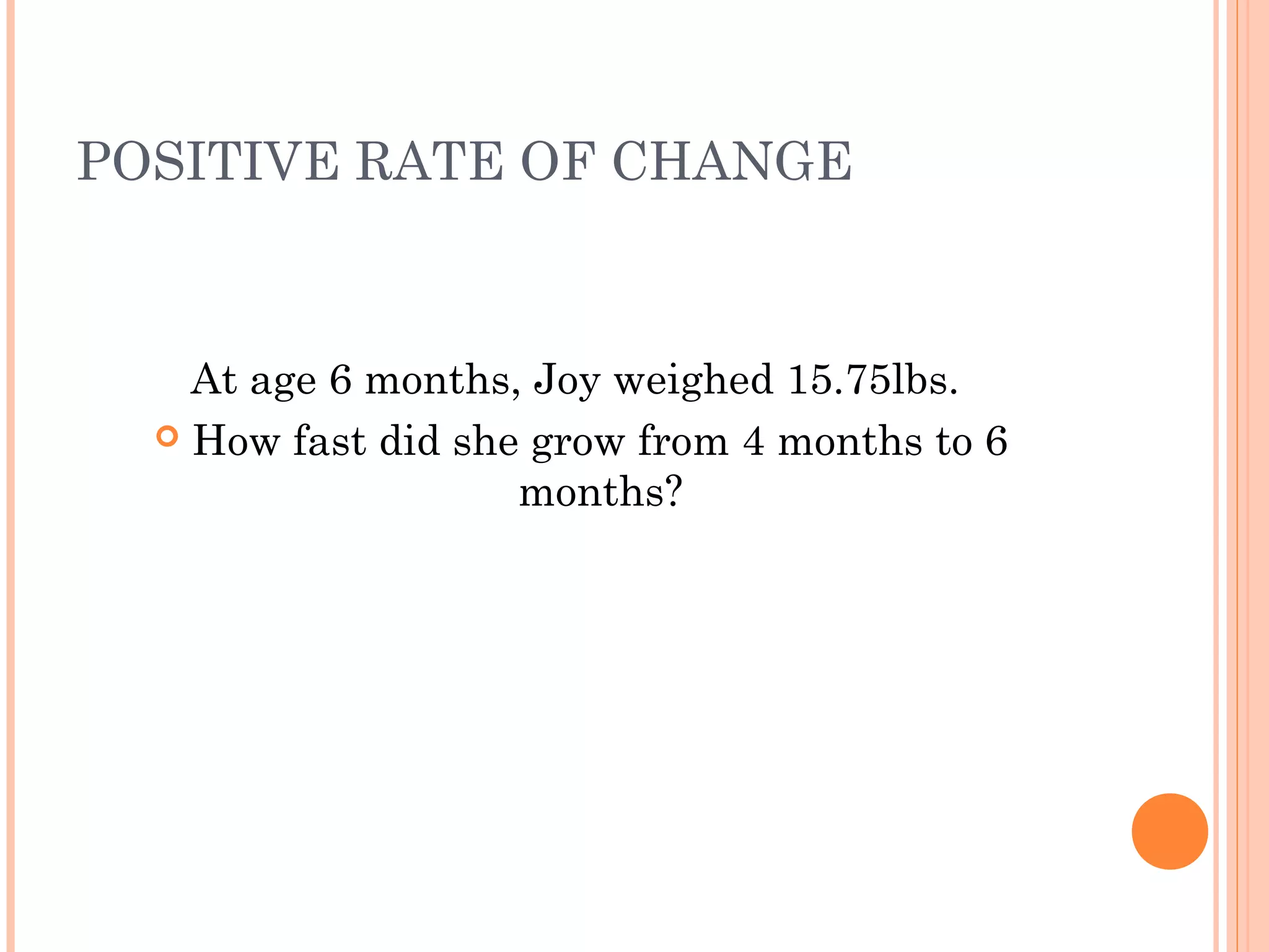 Rate of change | PPT