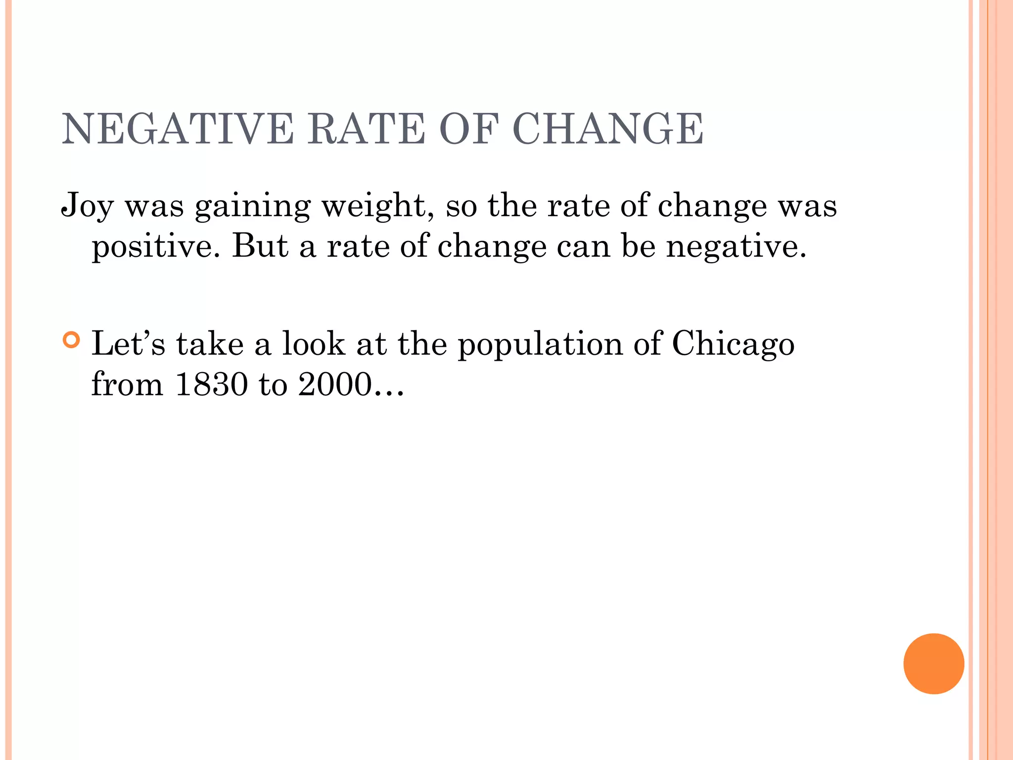 Rate of change | PPT