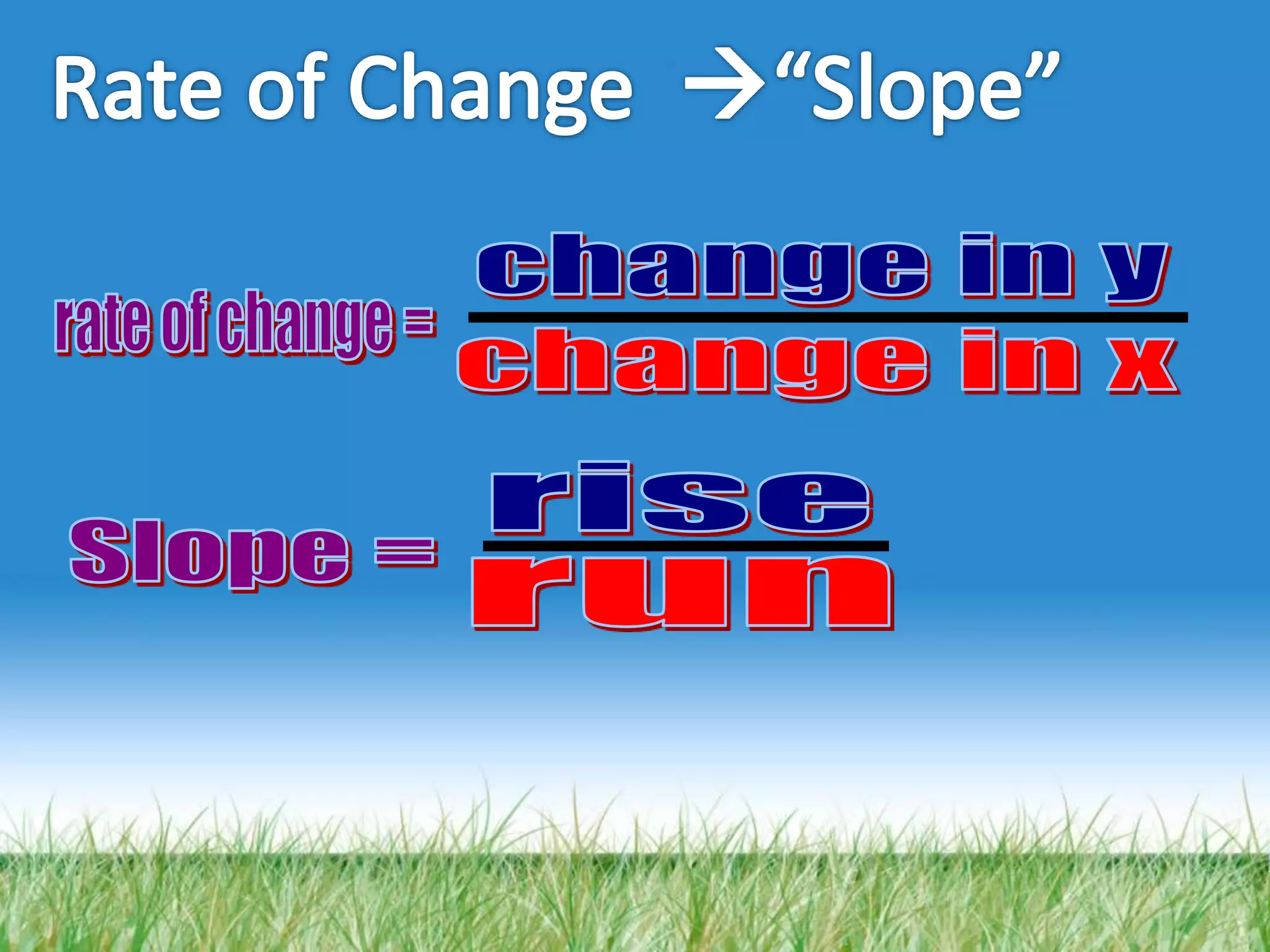 Rate of change graphs (day 1) | PPTX