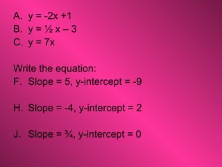 Rate of change and slope | PPT