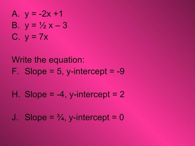 Rate of change and slope | PPT | Science