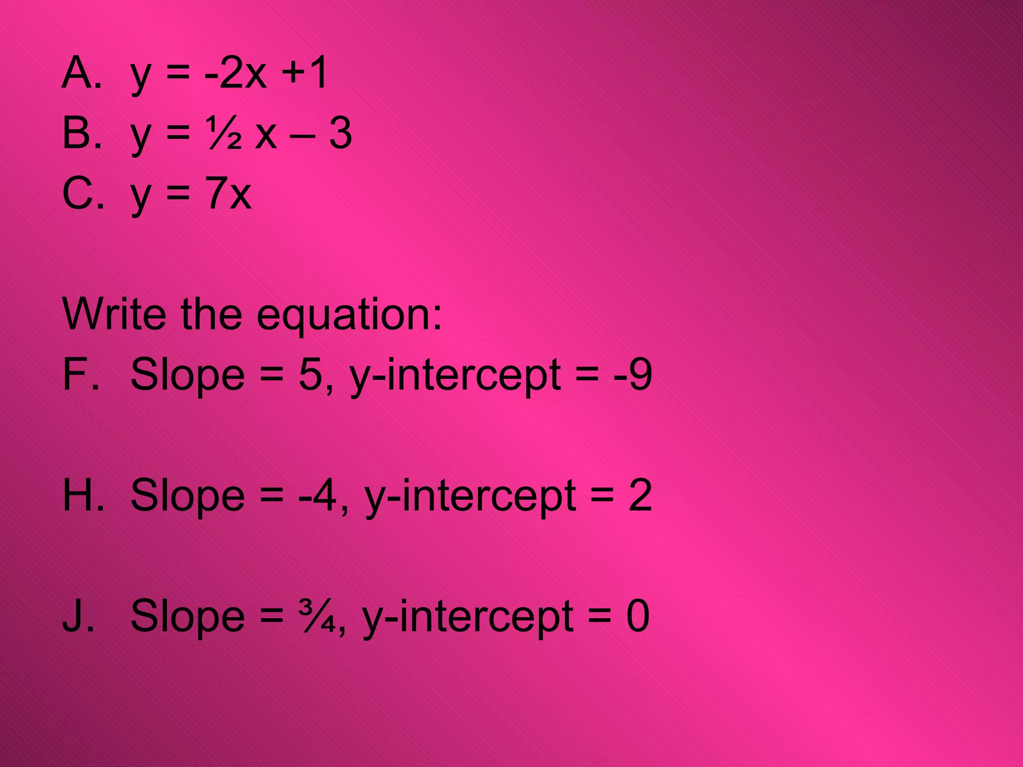 Rate of change and slope | PPT