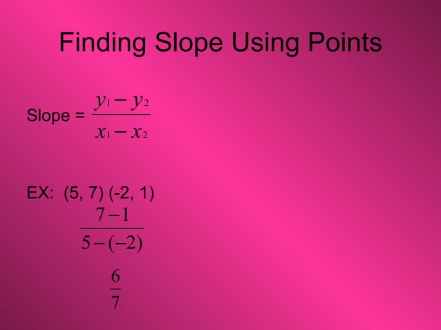 Rate of change and slope | PPT