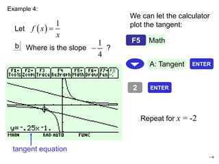 Rate of change and tangent lines | PPT