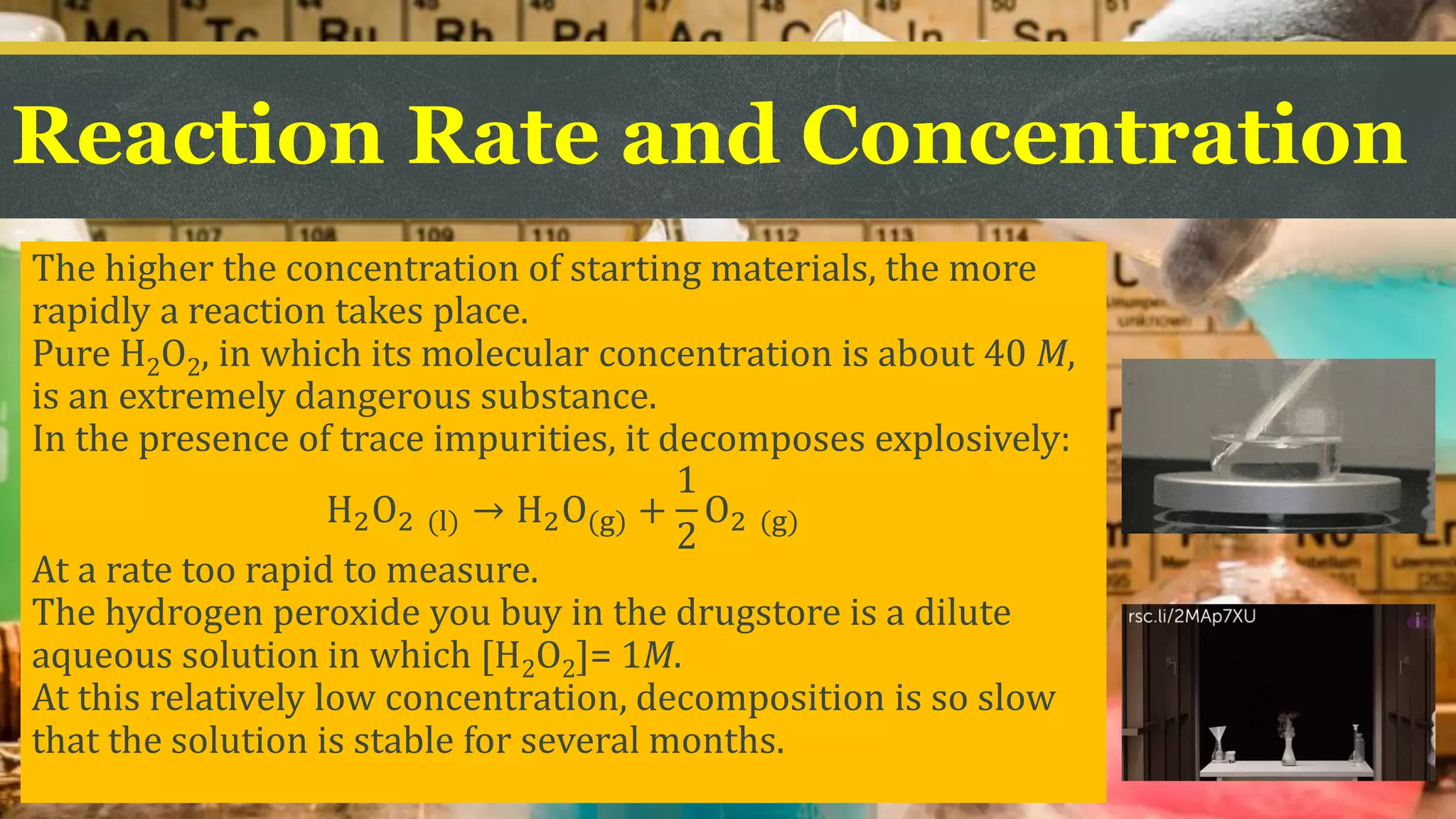 Rate of chemical reaction | PPT
