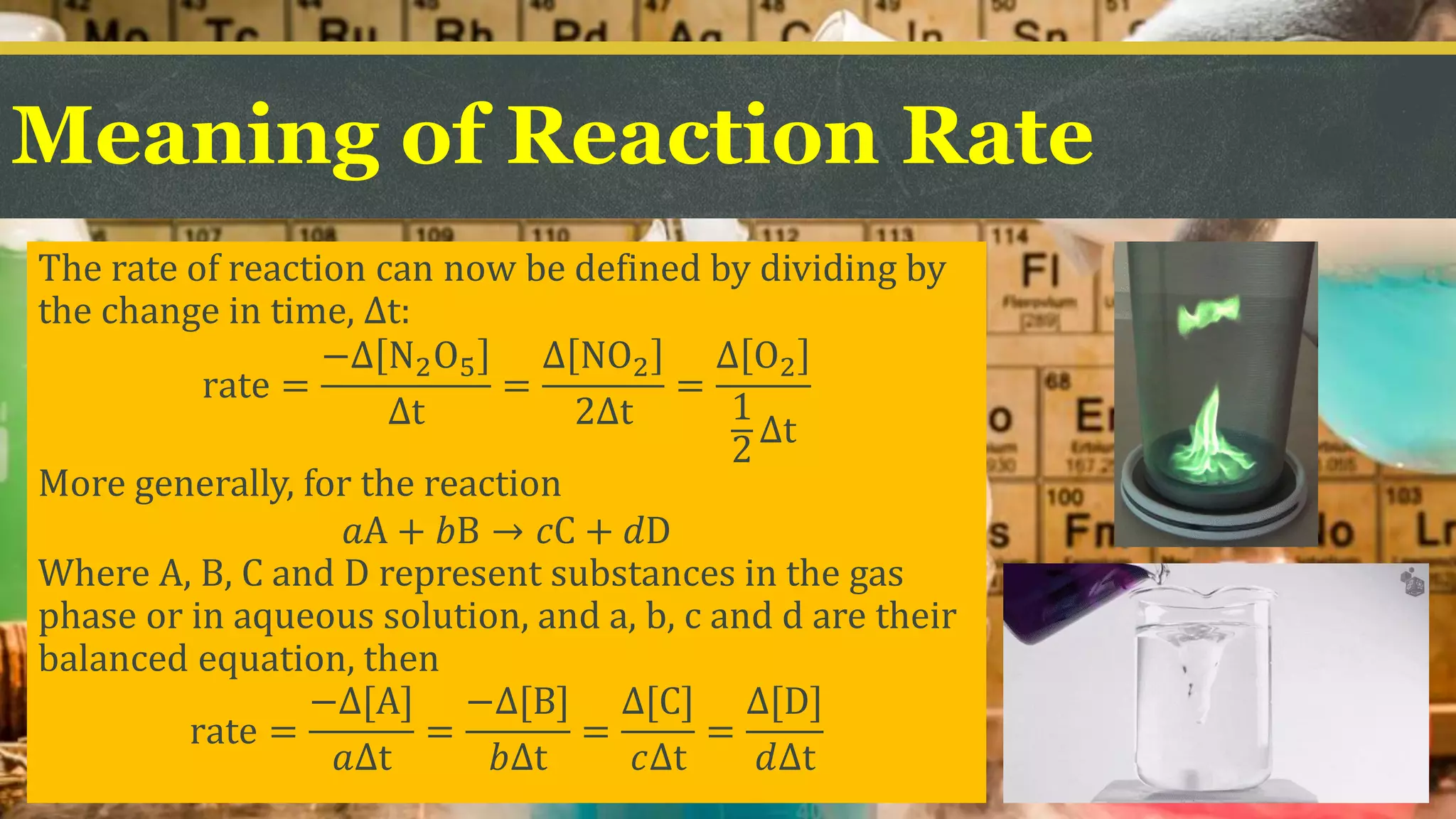 Rate of chemical reaction | PDF