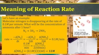 Rate of chemical reaction | PDF