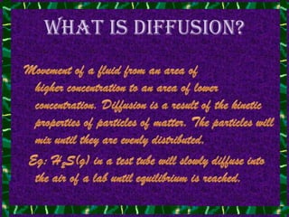 Rate of diffusion | PPTX