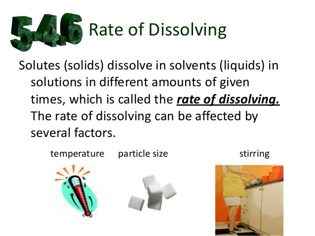 5-4.6 Rate of dissolving