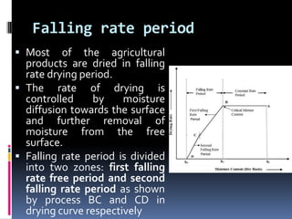 Rate of drying for food products | PDF