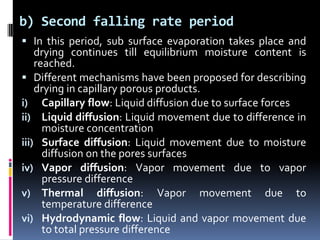 Rate of drying for food products | PDF