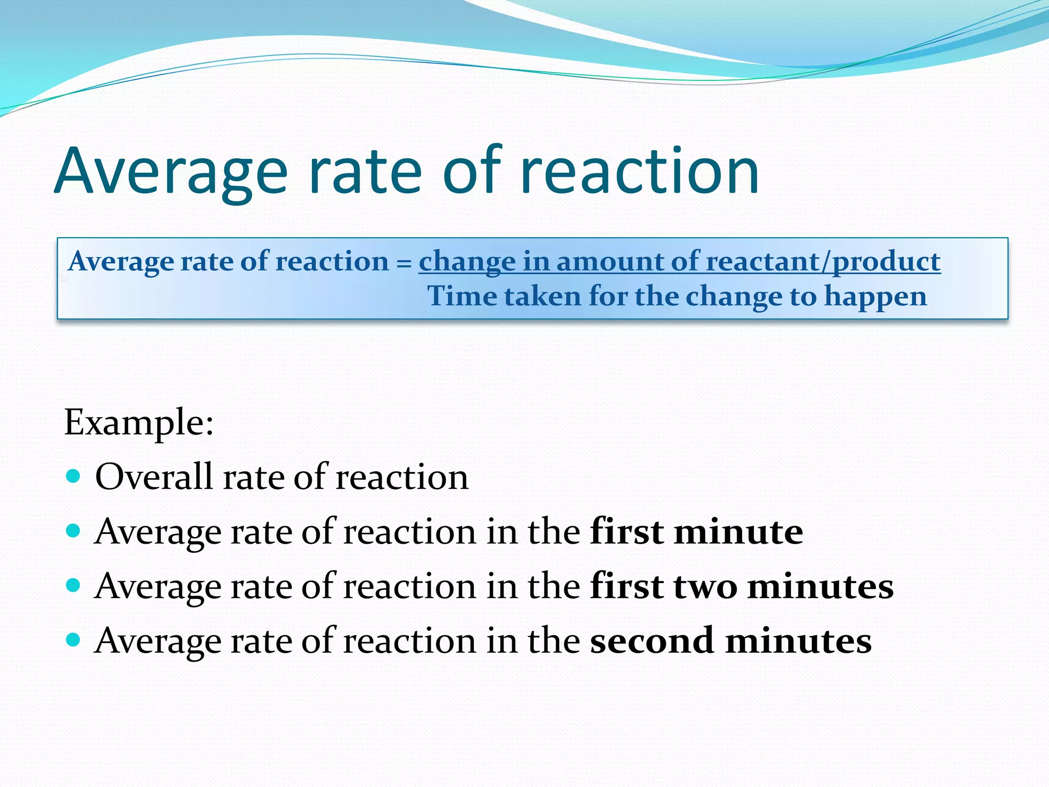 Rate Of Reaction | PDF