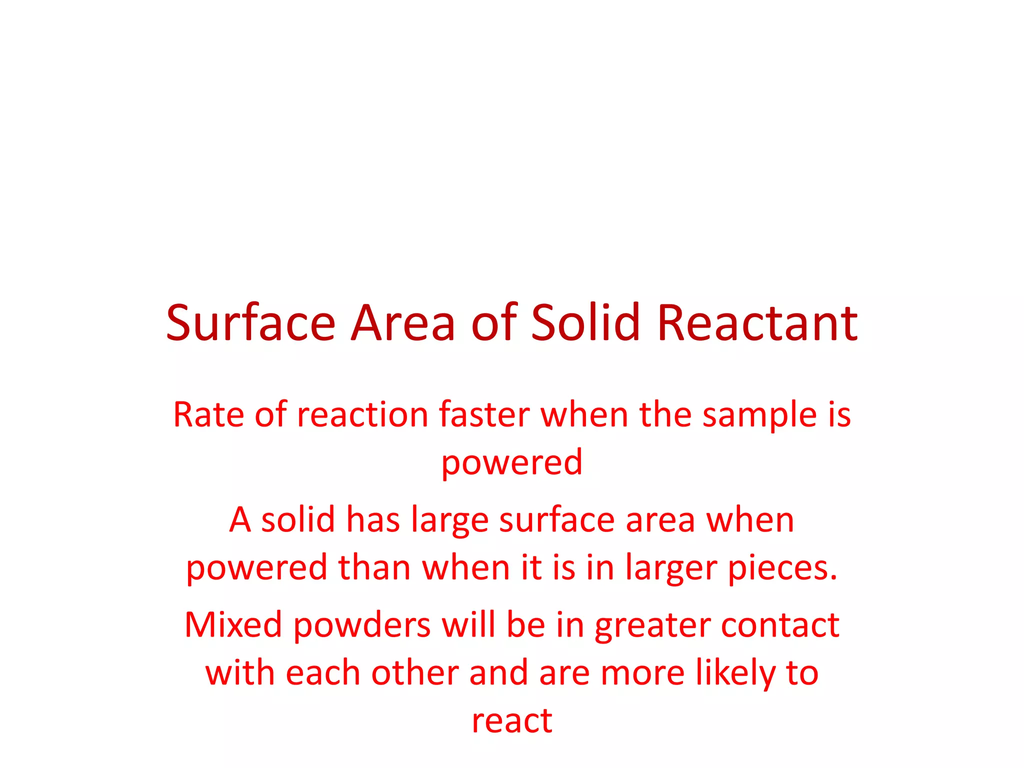 Rate of reaction | PPTX