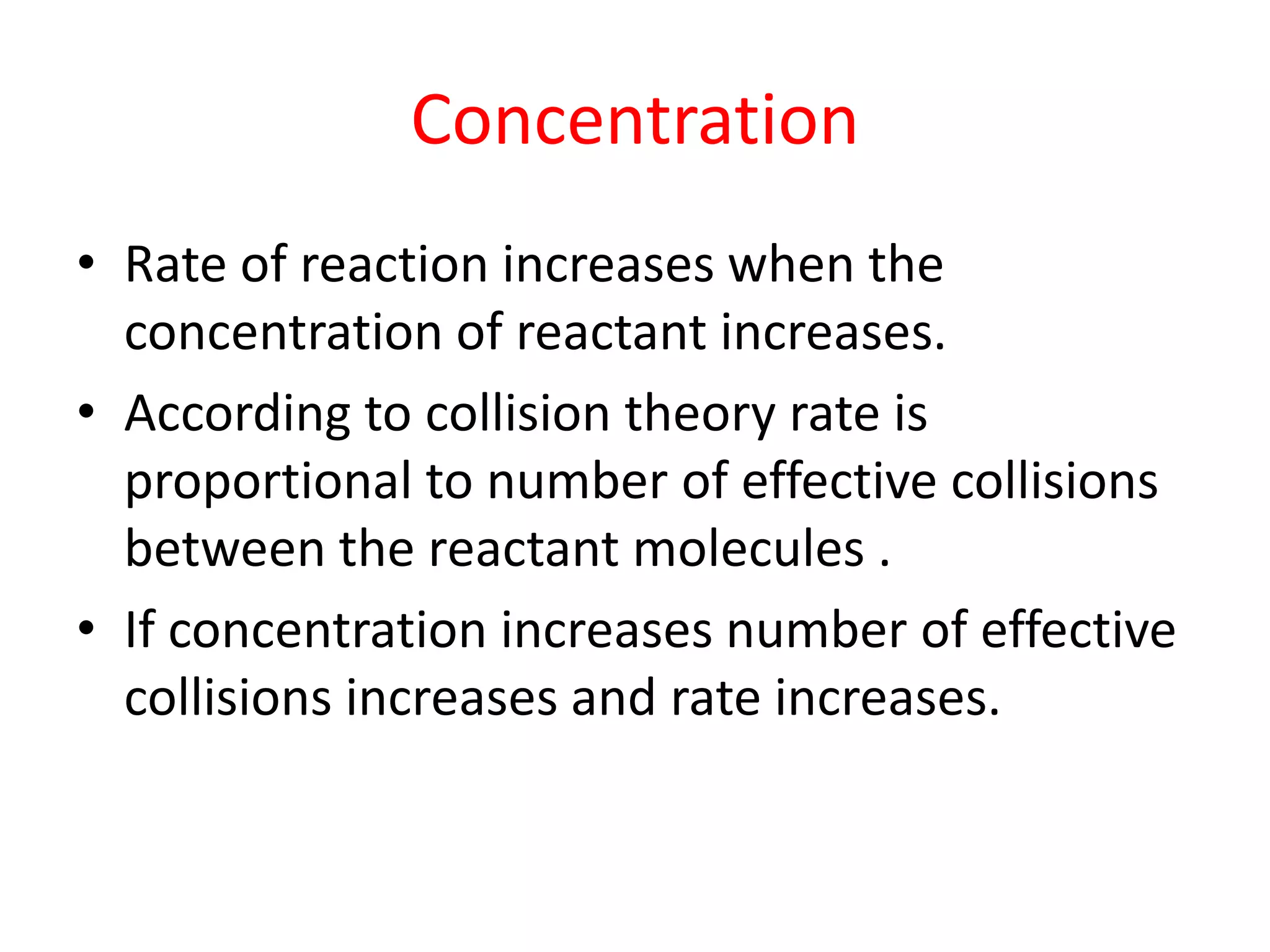 Rate of reaction | PPTX