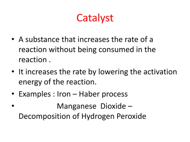 Rate of reaction | PPT