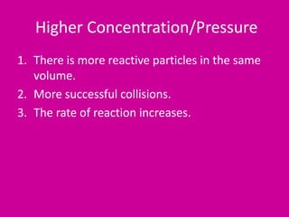Rates of reaction, Chemistry GCSE | PPTX