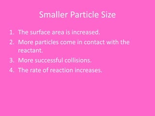 Rates of reaction, Chemistry GCSE | PPTX
