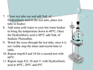Rate of reaction temperature | PPT