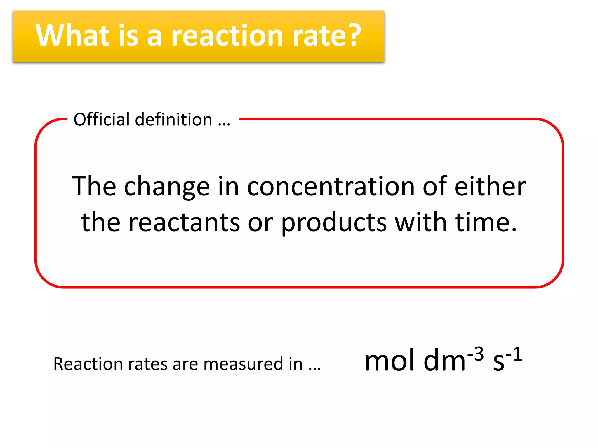 Rate of reaction 1 | PDF