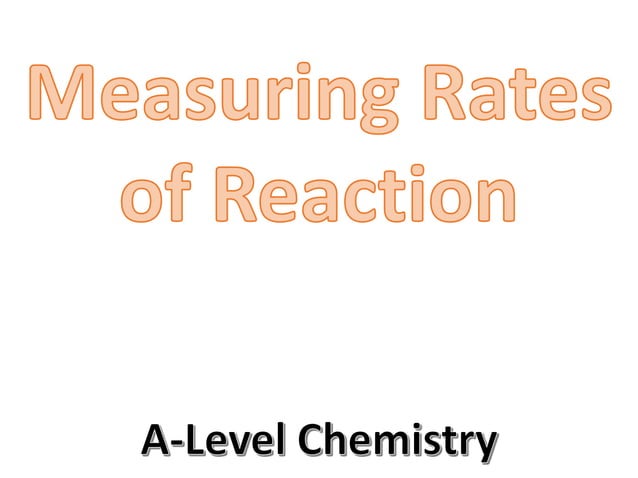 Rate of reaction 1 | PDF