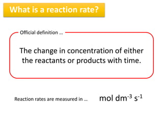 Rate of reaction 1 | PDF