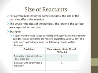 Rate of reaction2 | PPTX