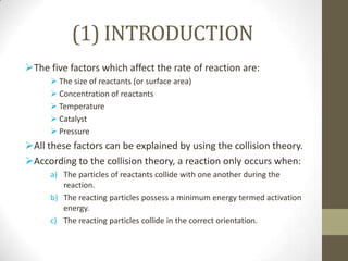 Rate of reaction3 | PPT