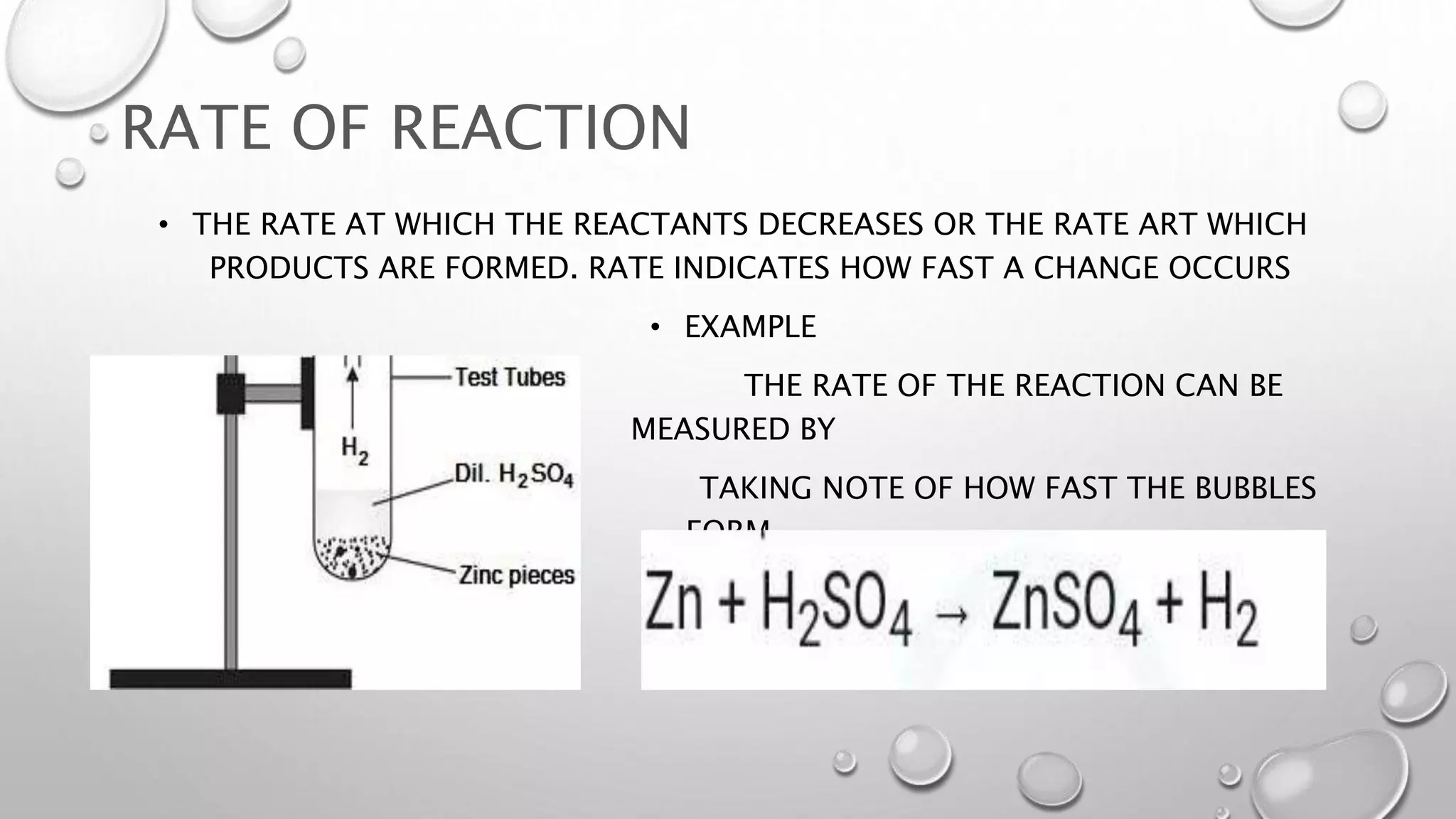 GRADE 12 RATE OF REACTION LESSON SLIDES | PPTX