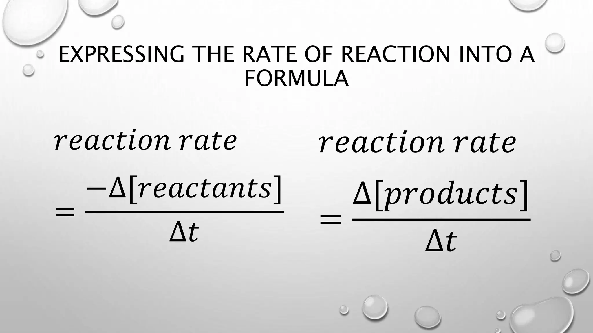 GRADE 12 RATE OF REACTION LESSON SLIDES | PPTX