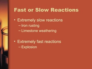 Rate Of Reactions | PPT