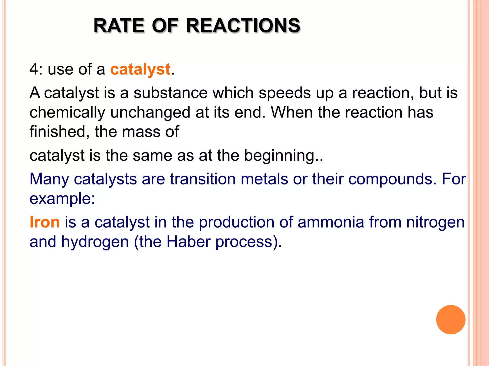 Rate of reactions | PPTX