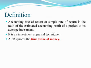 Rate of return | PPTX