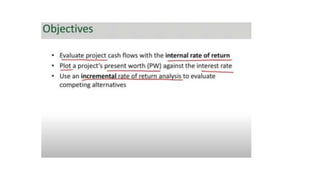 Rate of return engineering economic | PPTX