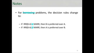Rate of return engineering economic | PPTX