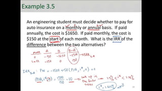 Rate of return engineering economic | PPTX