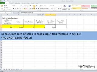 Rate of Sales Calculator for Microsoft Excel | PPTX