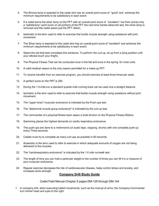 Advancement Exam Study Guides | PDF