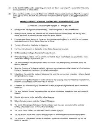 Advancement Exam Study Guides | PDF