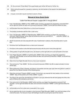 Advancement Exam Study Guides | PDF