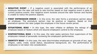 Rater bias in Performance Management | PPTX