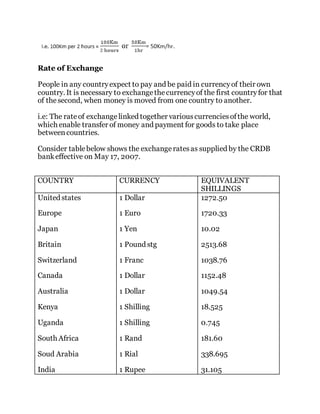 Rates and variations | DOCX