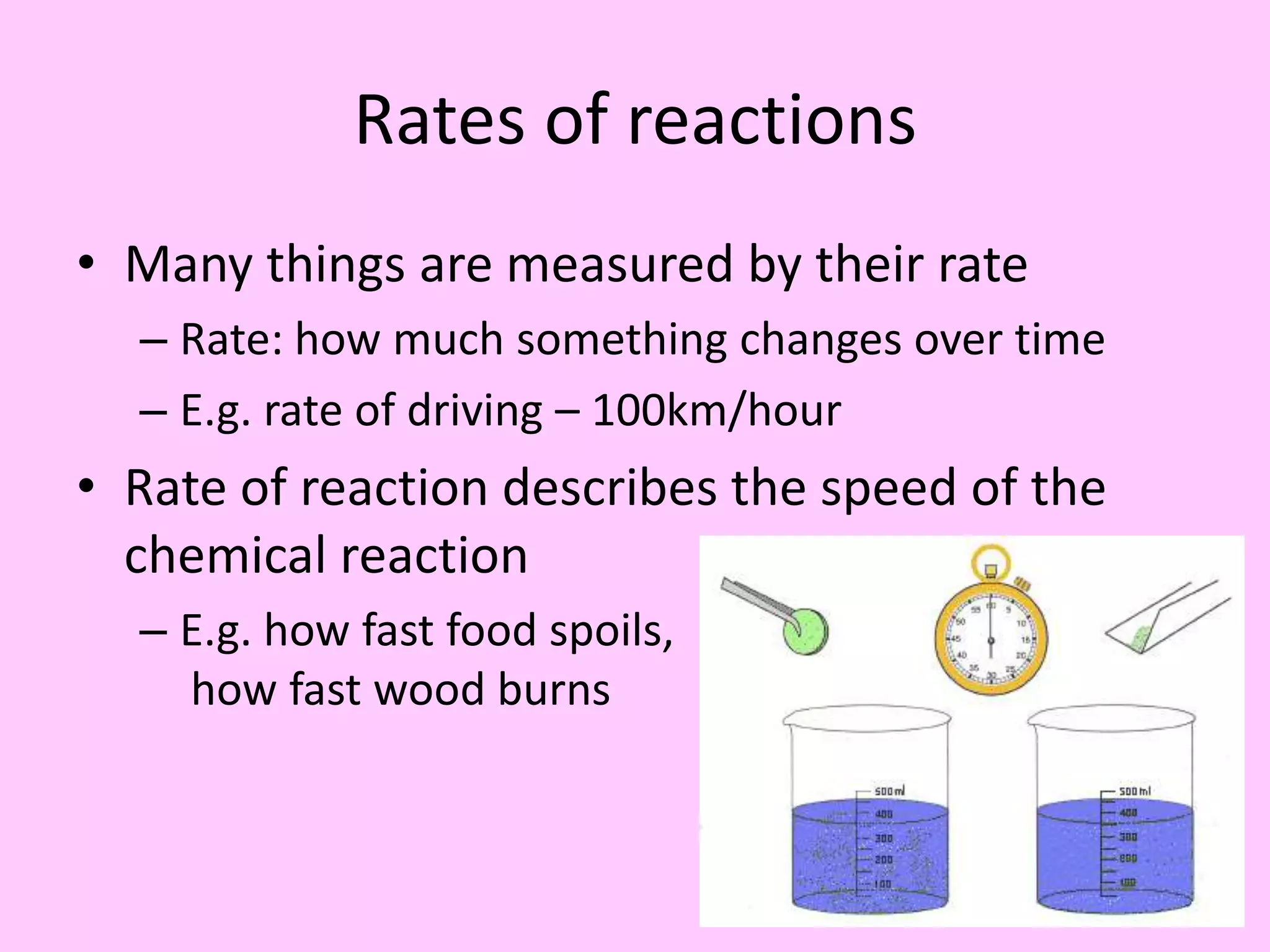 Rates of chemical reactions | PPTX