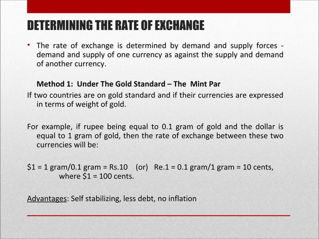 Rates of exchange | PPT