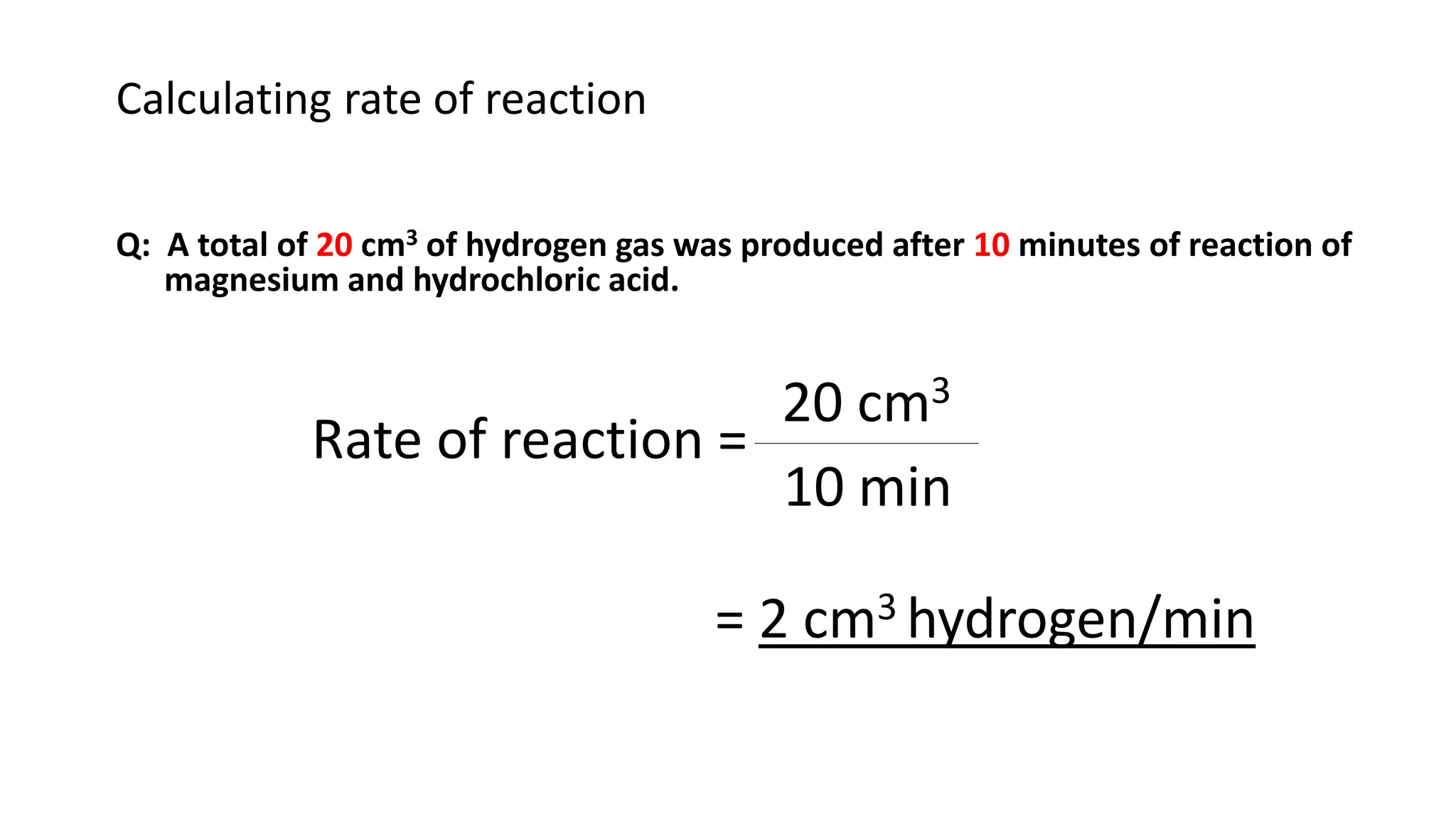 Rates of reaction | PPT