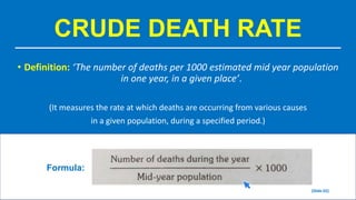 Rates & Ratios - Epidemiology | PPTX