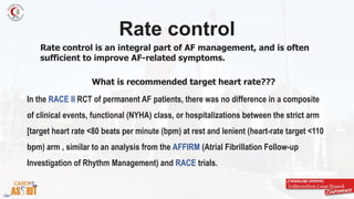 Rate vs rhythm control, what is new in esc 2020 | PPT