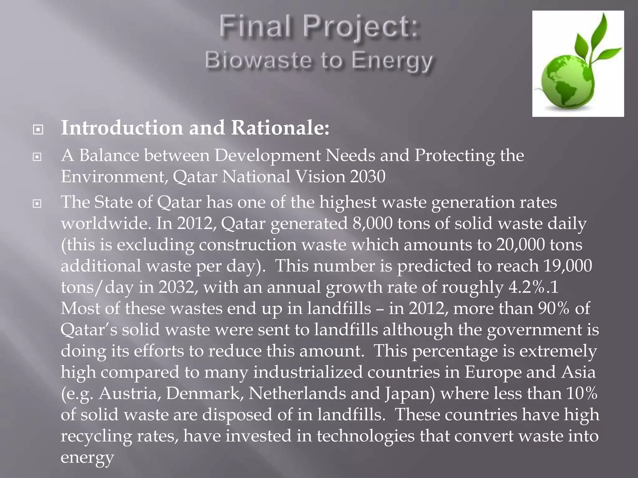 Biodegradable, Biowaste to Energy | PPTX