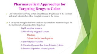COLON TARGETED DRUG DELIVERY | PPTX