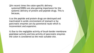 COLON TARGETED DRUG DELIVERY | PPTX
